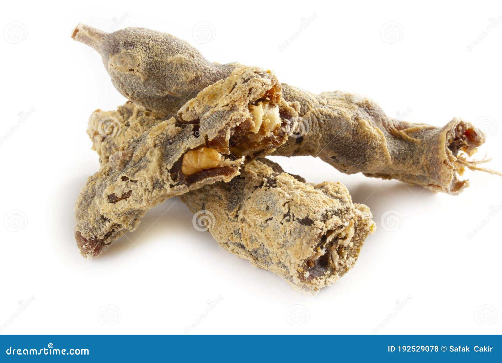 Walnuts on a String Dipped in Starch Grape Molasses. Stock Photo ...