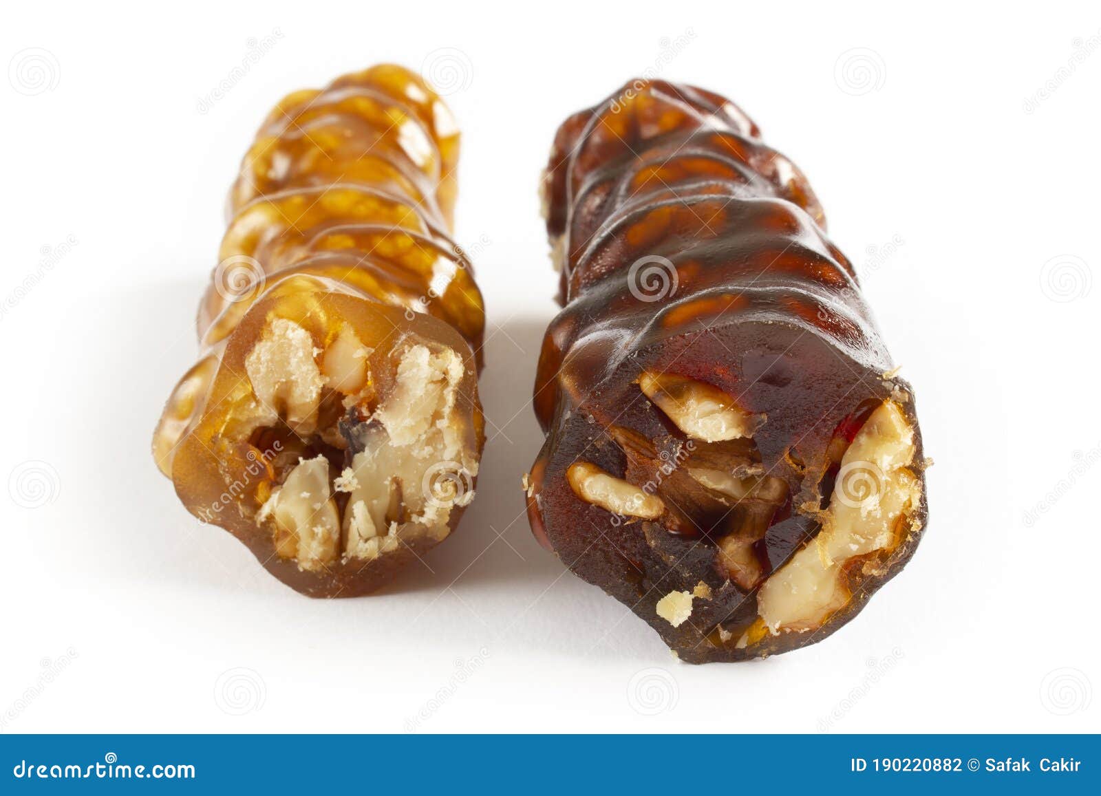 Walnuts on a String Dipped in Starch Grape Molasses. Stock Photo ...