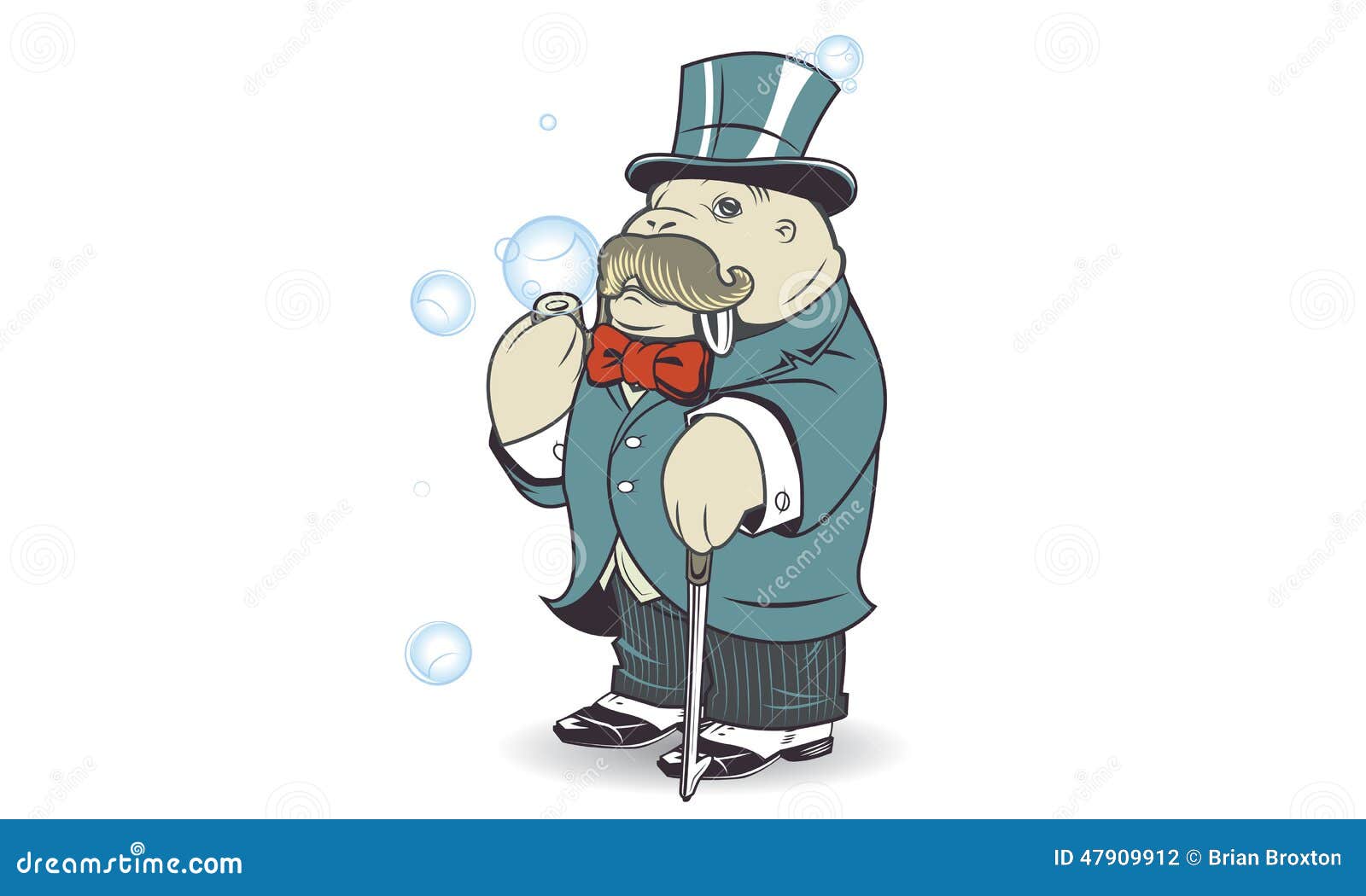 Walrus stock illustration. Illustration of walrus, cartoon - 47909912