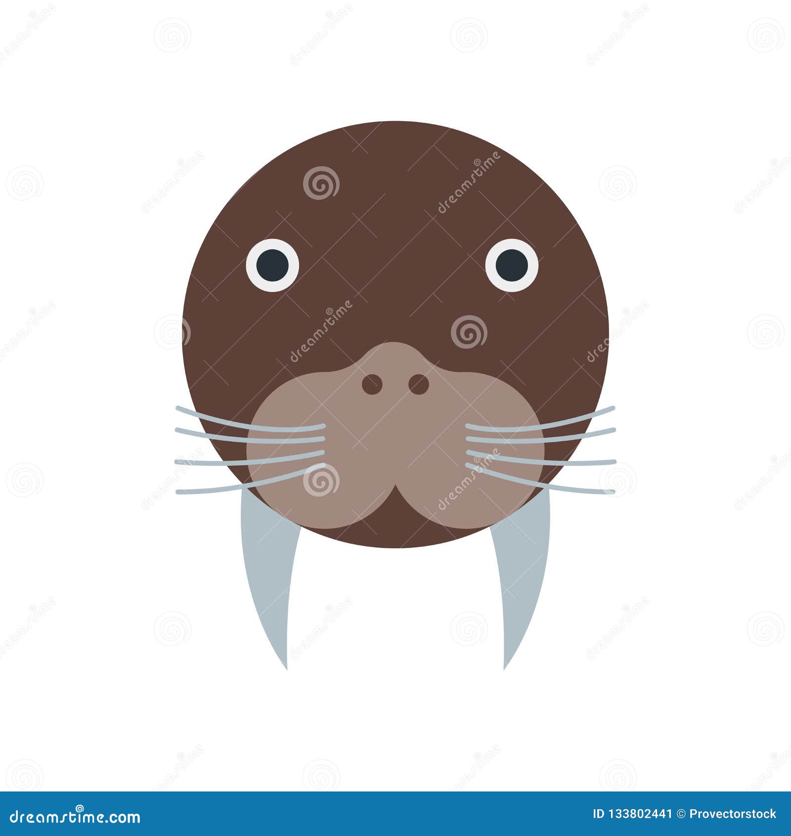 Walrus Icon Vector Sign and Symbol Isolated on White Background Stock ...