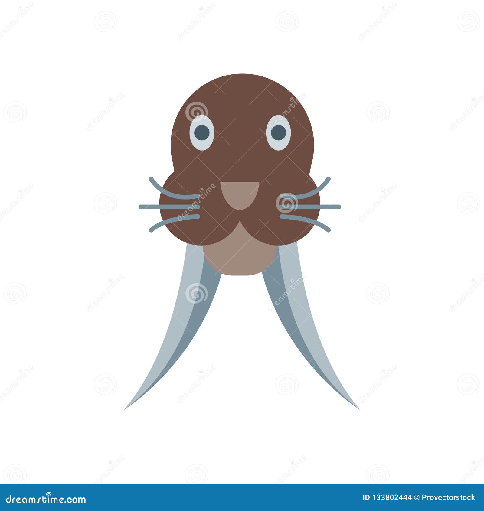 Walrus Icon Vector Sign and Symbol Isolated on White Background Stock ...