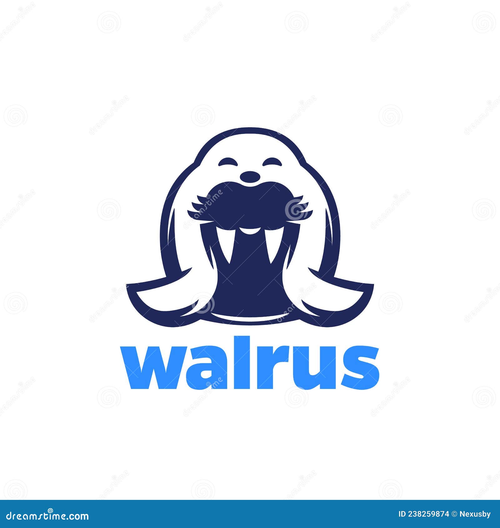 Walrus Logo, Arctic Animal Vector Stock Vector - Illustration of tusk ...