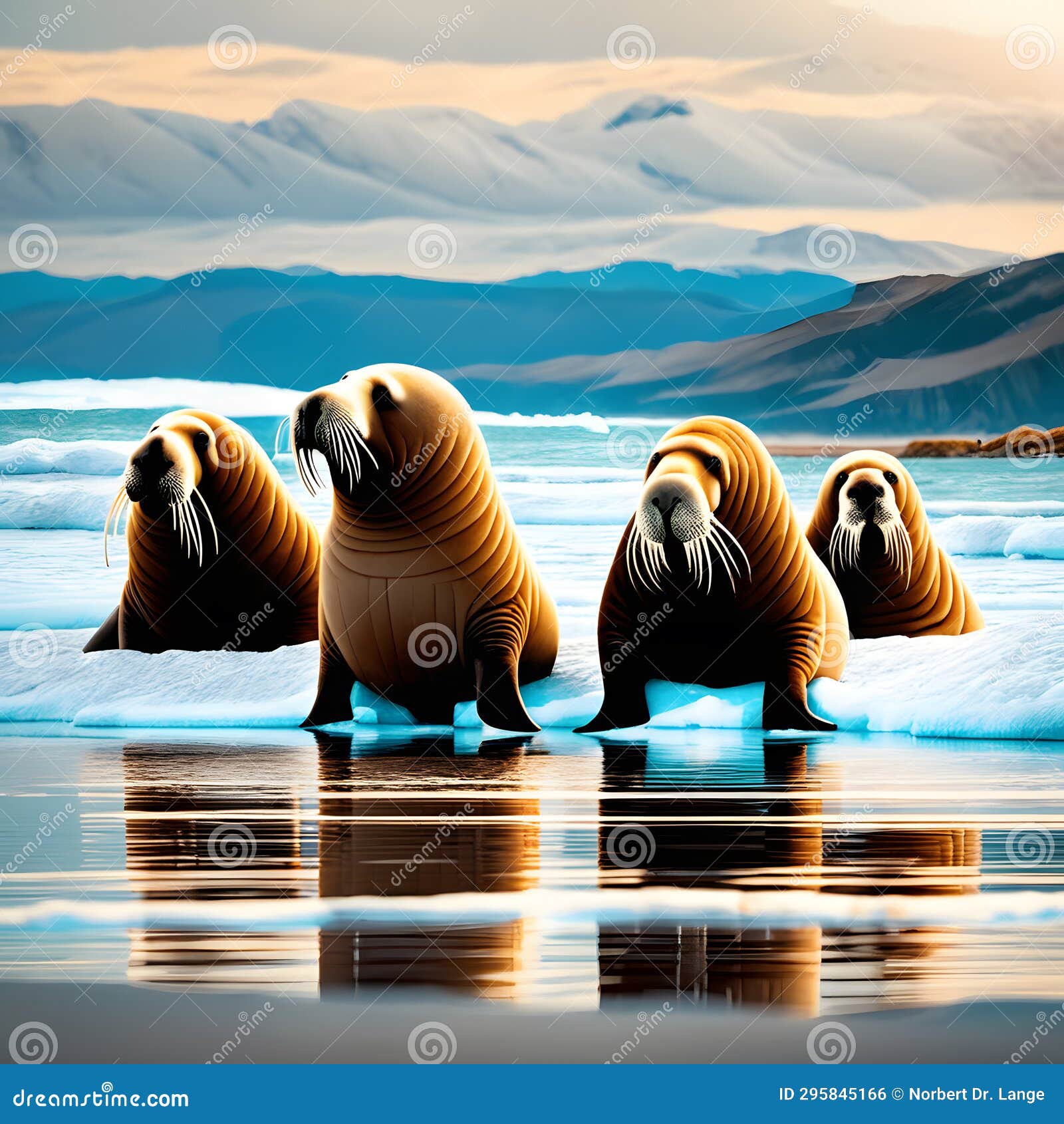 Walrus in Beach, AI-Generatet Stock Illustration - Illustration of ...