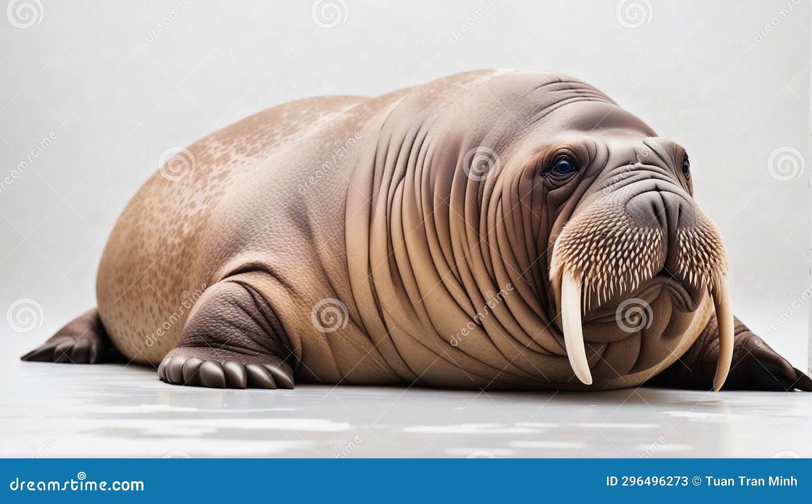 Walrus a white background stock image. Image of white - 296496273