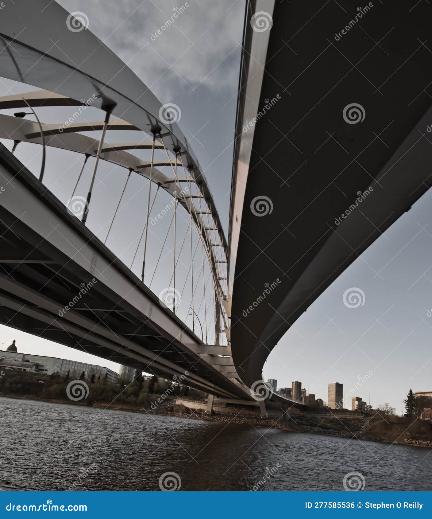Walterdale Bridge Downtown Edmonton Alberta Editorial Photo - Image of ...