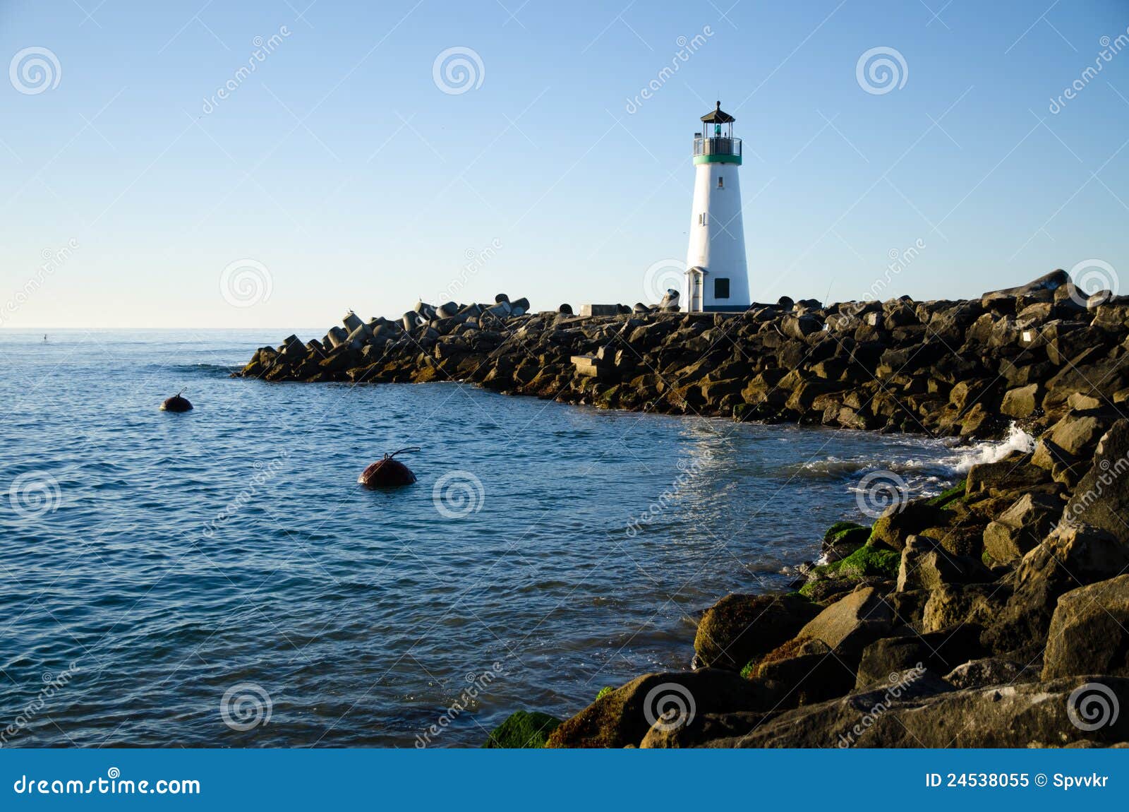 Walton Lighthouse in Santa Cruz Stock Image - Image of lighthouse, cruz ...