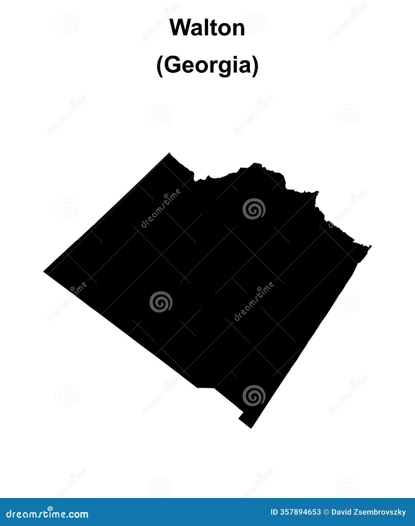 Walton Outline Map Cartoon Vector | CartoonDealer.com #323867097