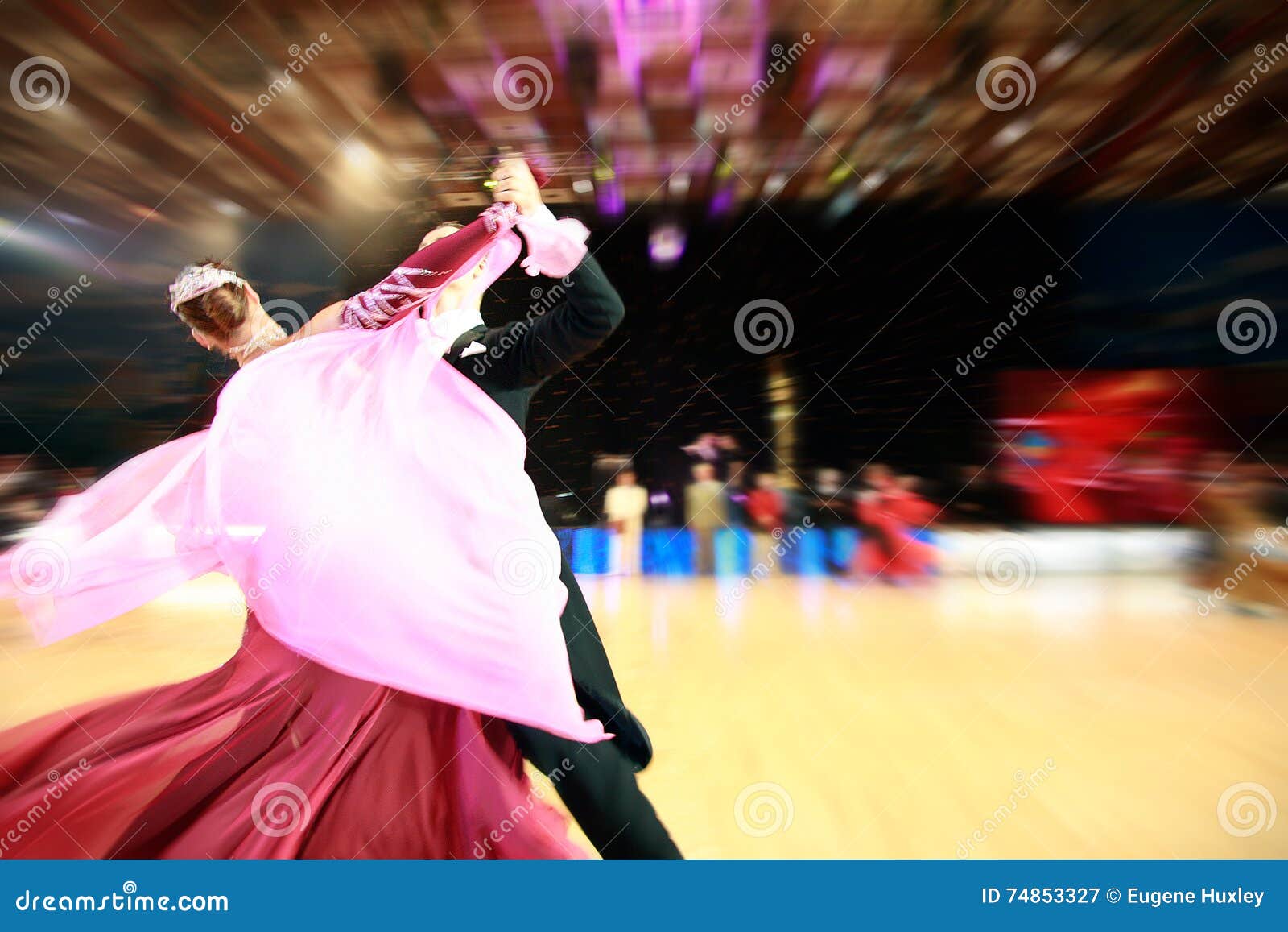 Waltz stock image. Image of dance, bright, parquet, pink - 74853327