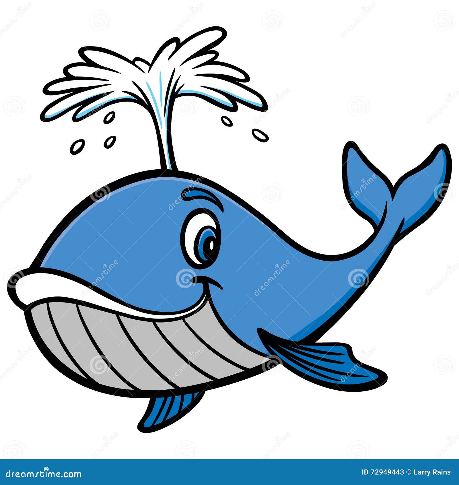 Walvis vector illustratie. Illustration of vector, computer - 72949443