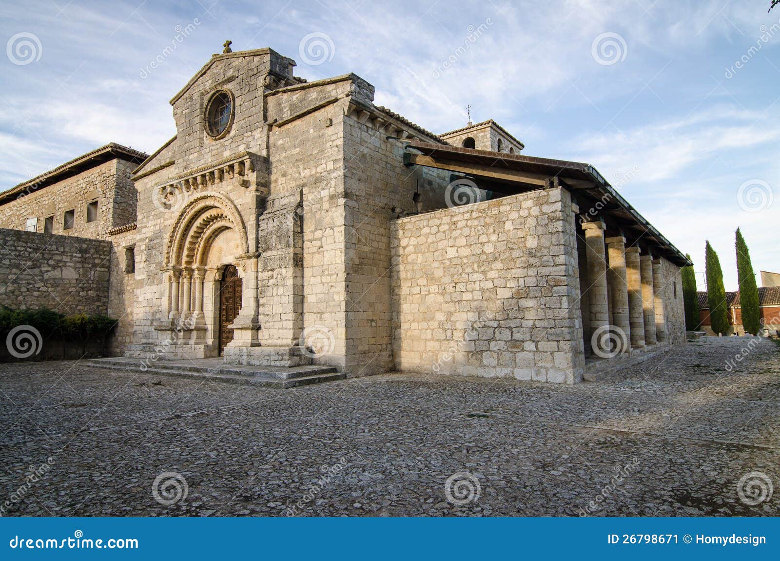 Wamba Romanesque church stock image. Image of landmark - 26798671