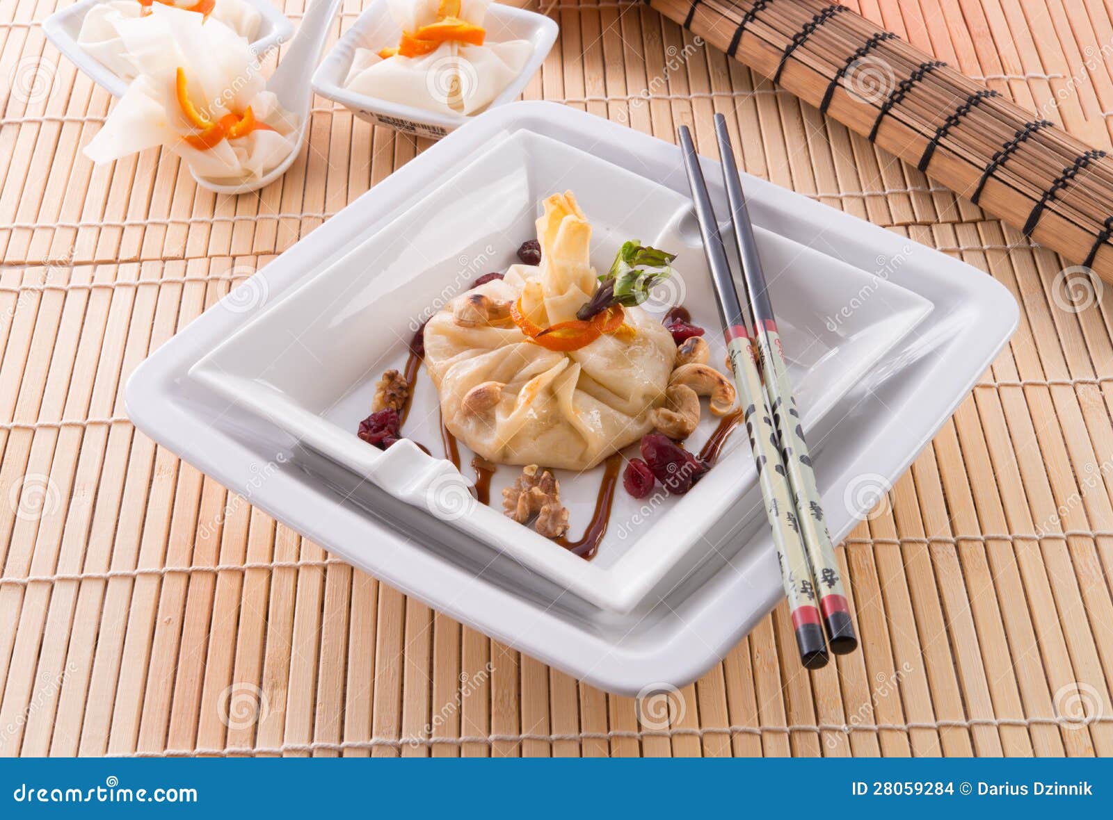 Wan Tan foto de stock. Imagem de molho, soja, pimentas - 28059284