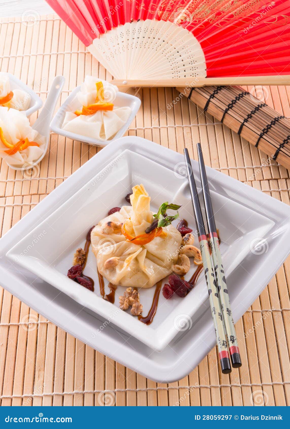 Wan Tan stock image. Image of black, rice, delikatesse - 28059297