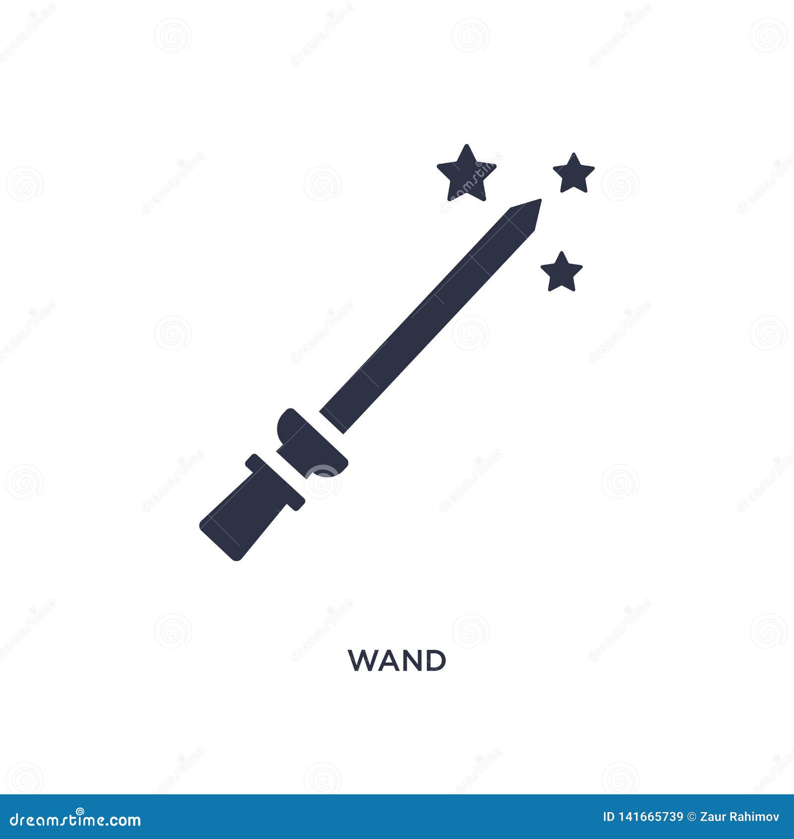 Wand Icon on White Background. Simple Element Illustration from Magic ...