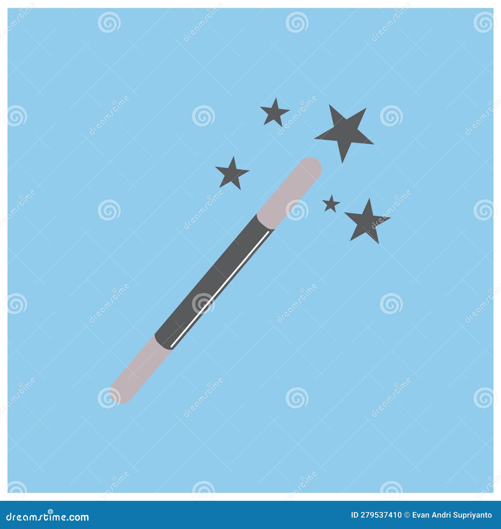 Wand Magic Stick Icon Vector Symbol Template Stock Vector ...