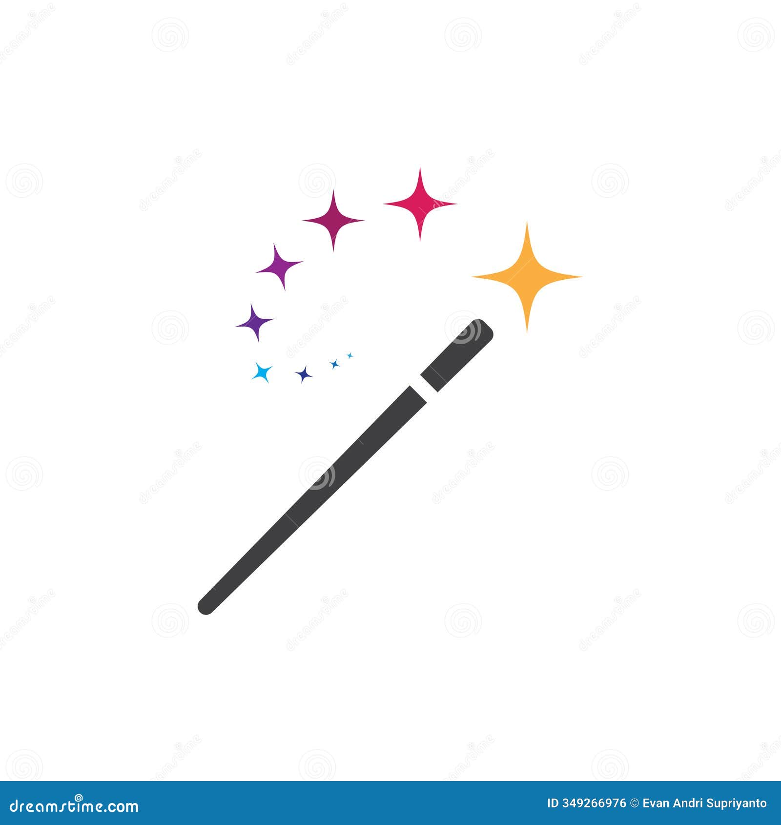 Wand Magic Stick Icon Vector Template Symbol Stock Vector ...