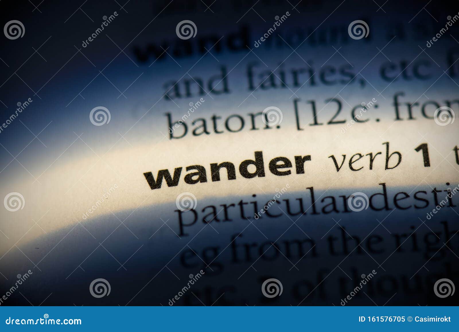 Wander stock image. Image of wander, detail, reference - 161576705