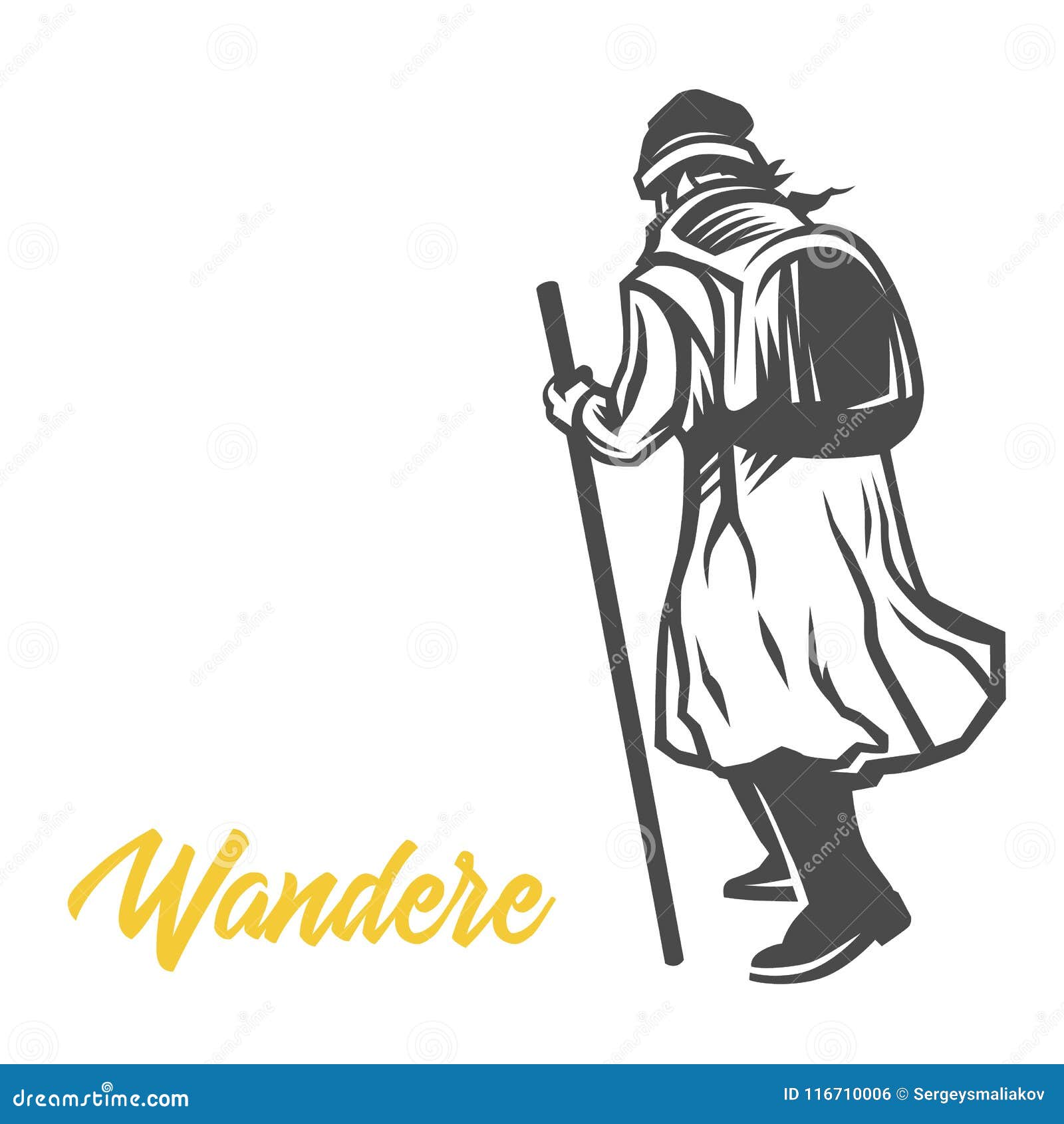 Wandere, Vagabundo, Ejemplo Del Vector Ilustración del Vector ...