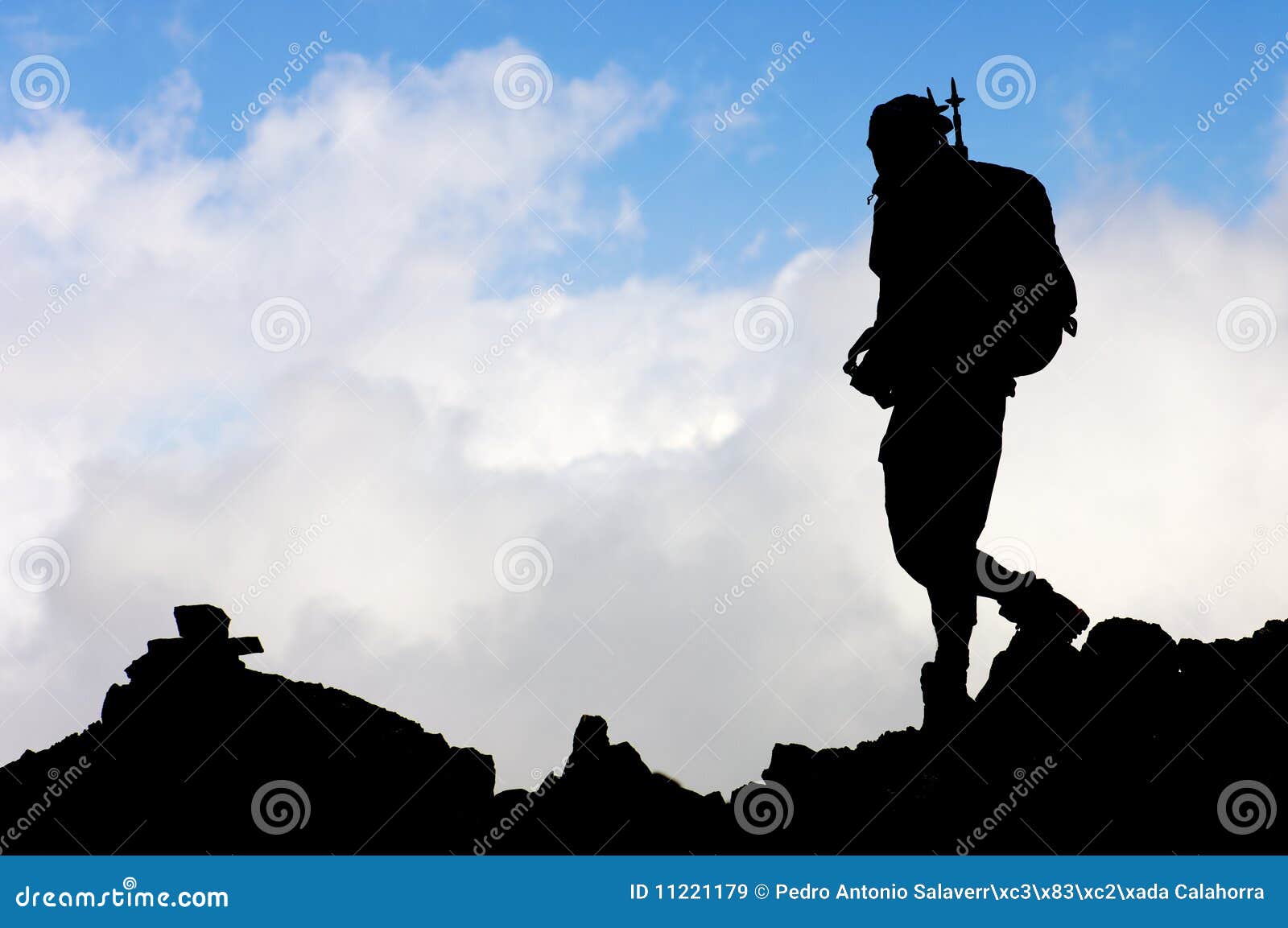 Wanderer stockbild. Bild von extrem, abenteuer, horizontal - 11221179