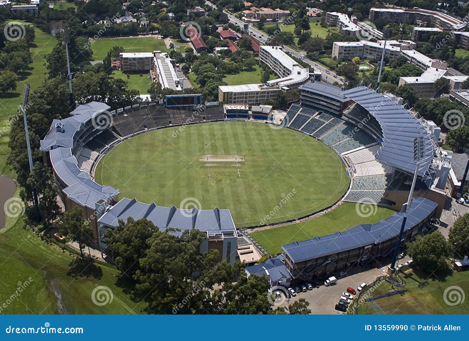 Wanderers Cricket Stadium - Aerial View Editorial Image | CartoonDealer ...