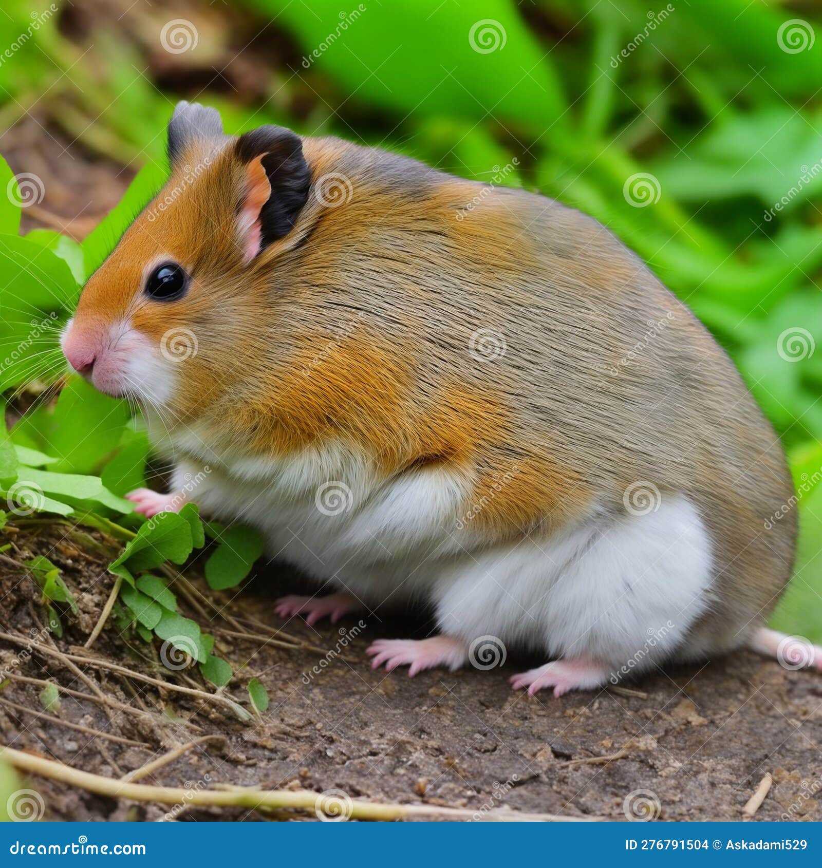 Wandering hamster stock illustration. Illustration of mouse - 276791504
