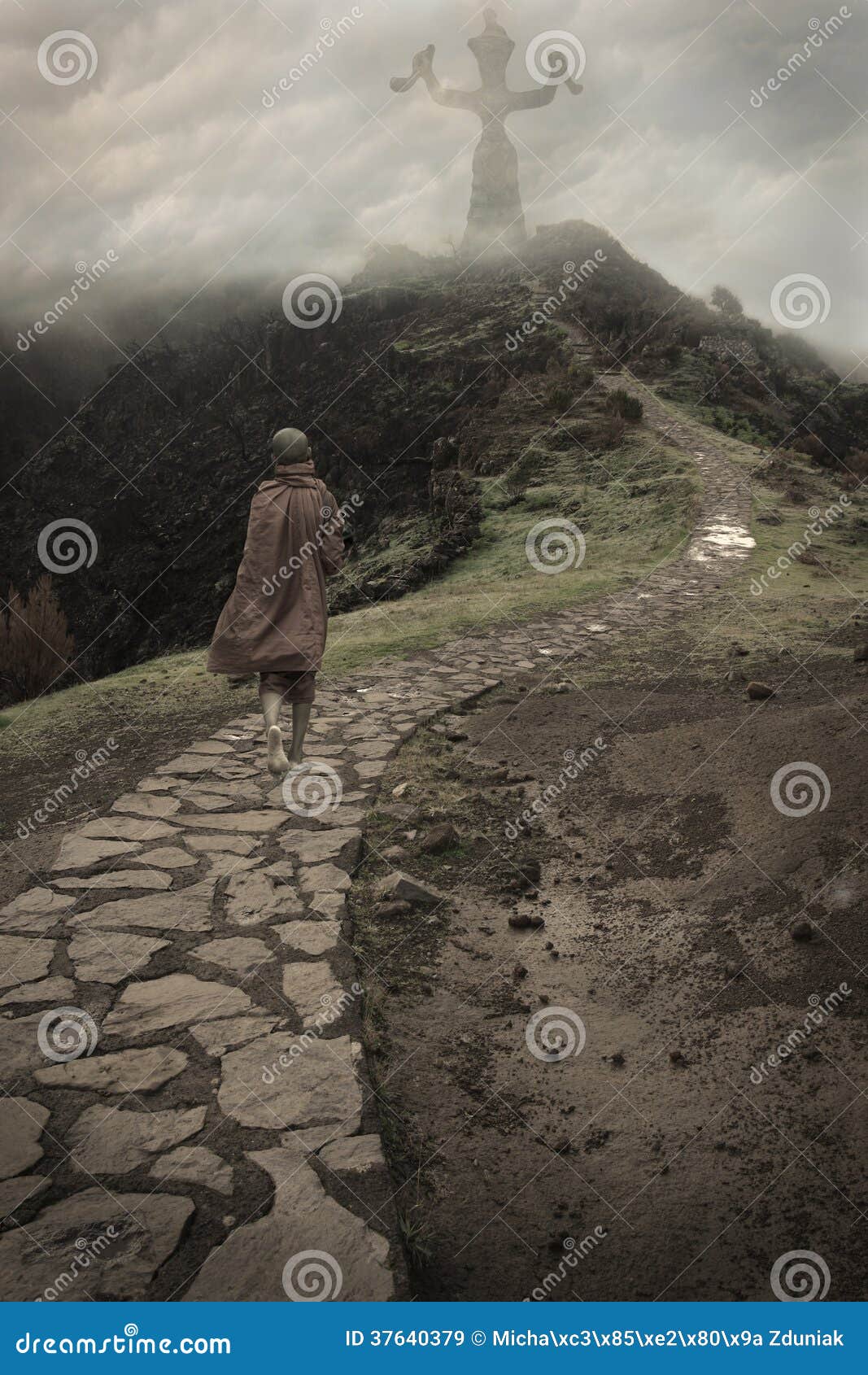 Wandering monk editorial stock image. Image of praying - 37640379
