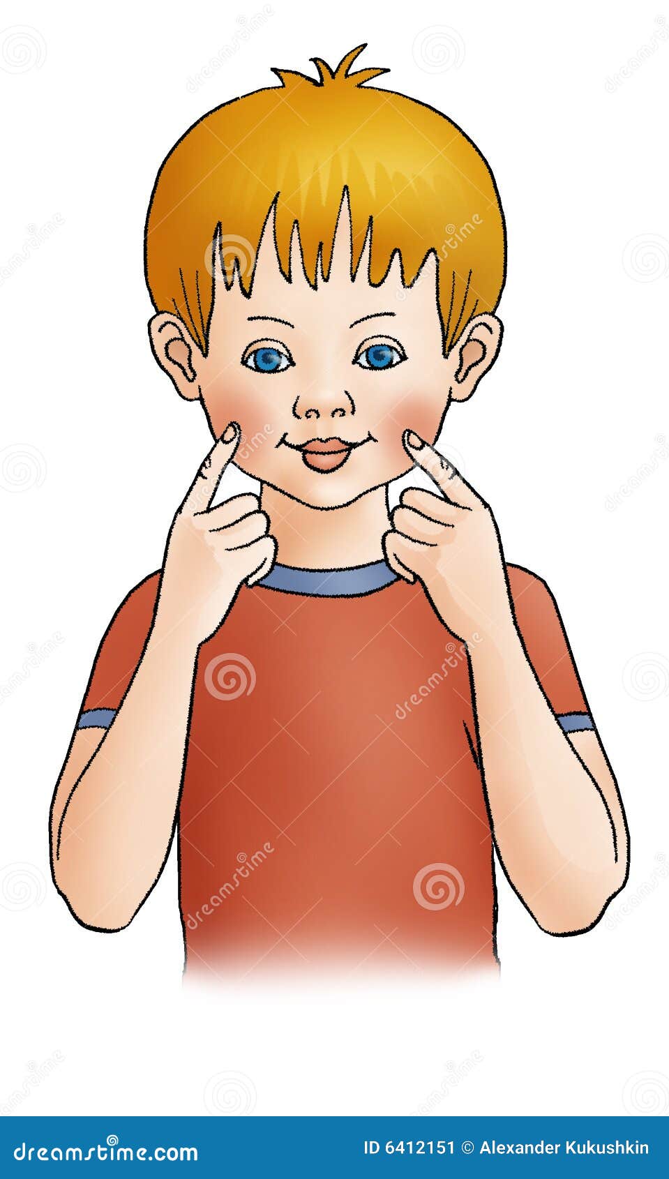 Wangen stock illustratie. Illustration of persoon, illustratie - 6412151