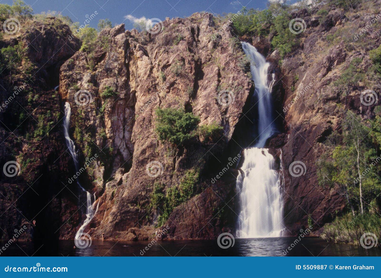 Wangi Falls stock image. Image of park, waterfall, wangi - 5509887