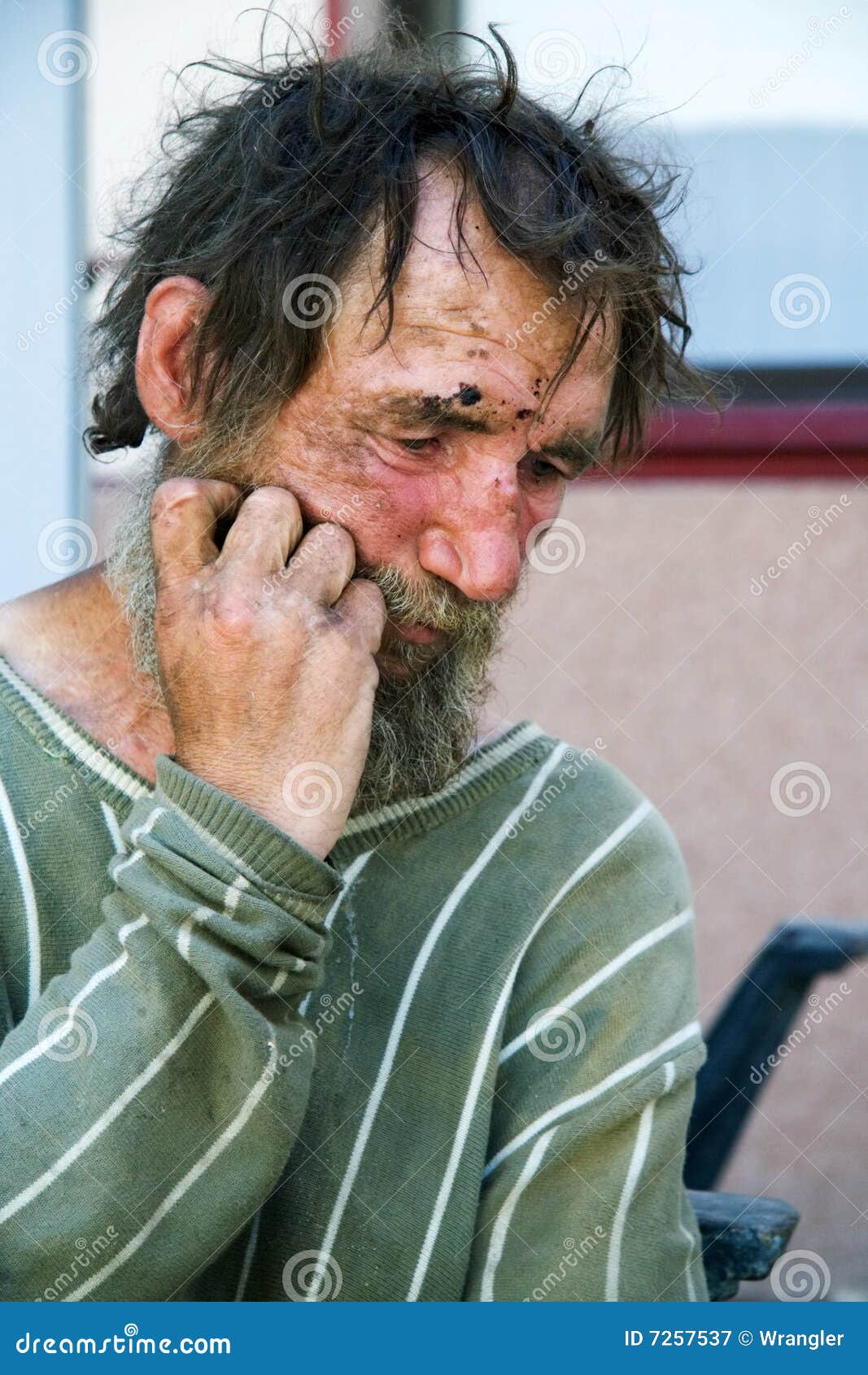 Wanhoop. stock afbeelding. Image of baard, leven, volwassen - 7257537