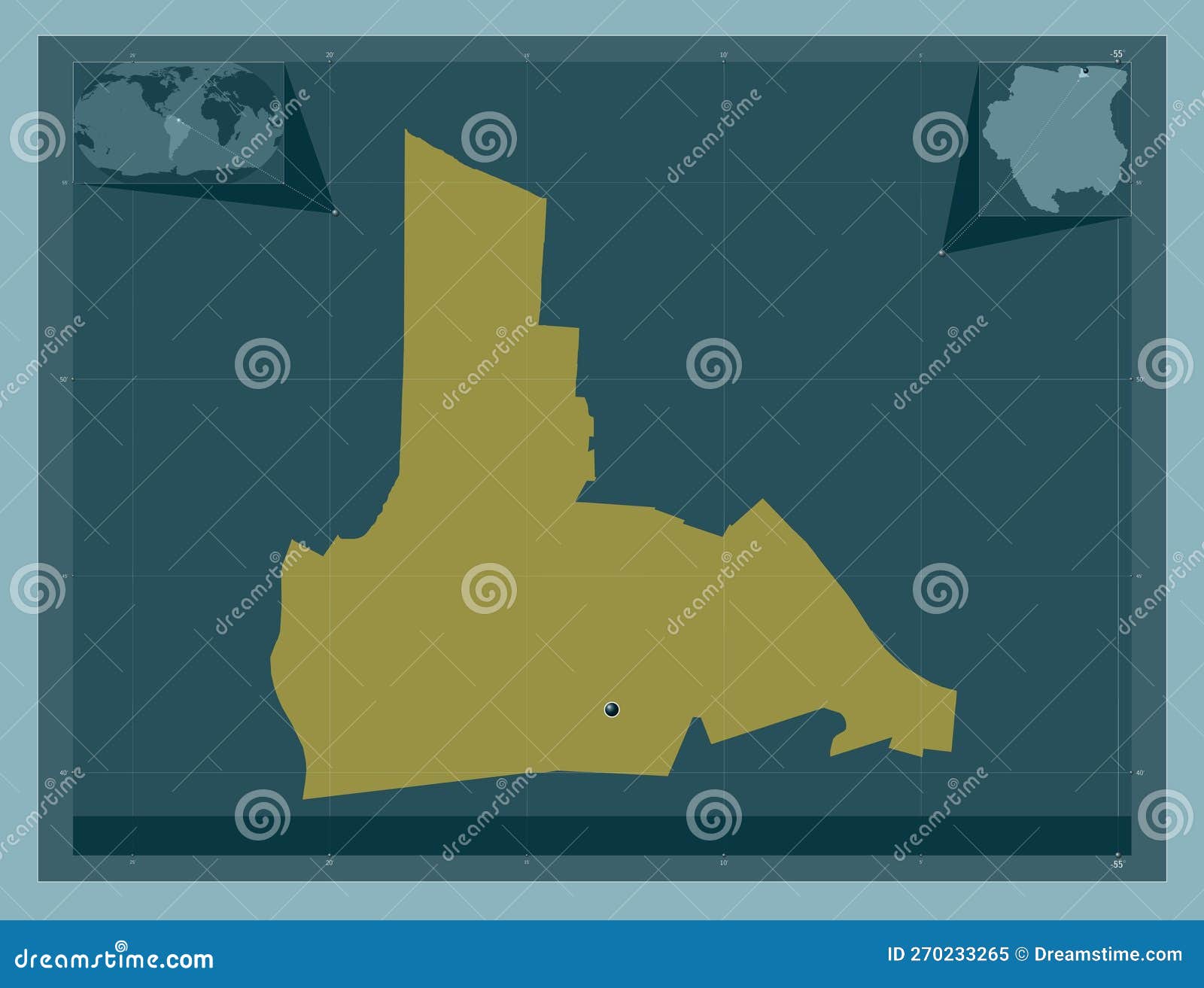 Wanica, Suriname. Solid. Capital Stock Illustration - Illustration of ...