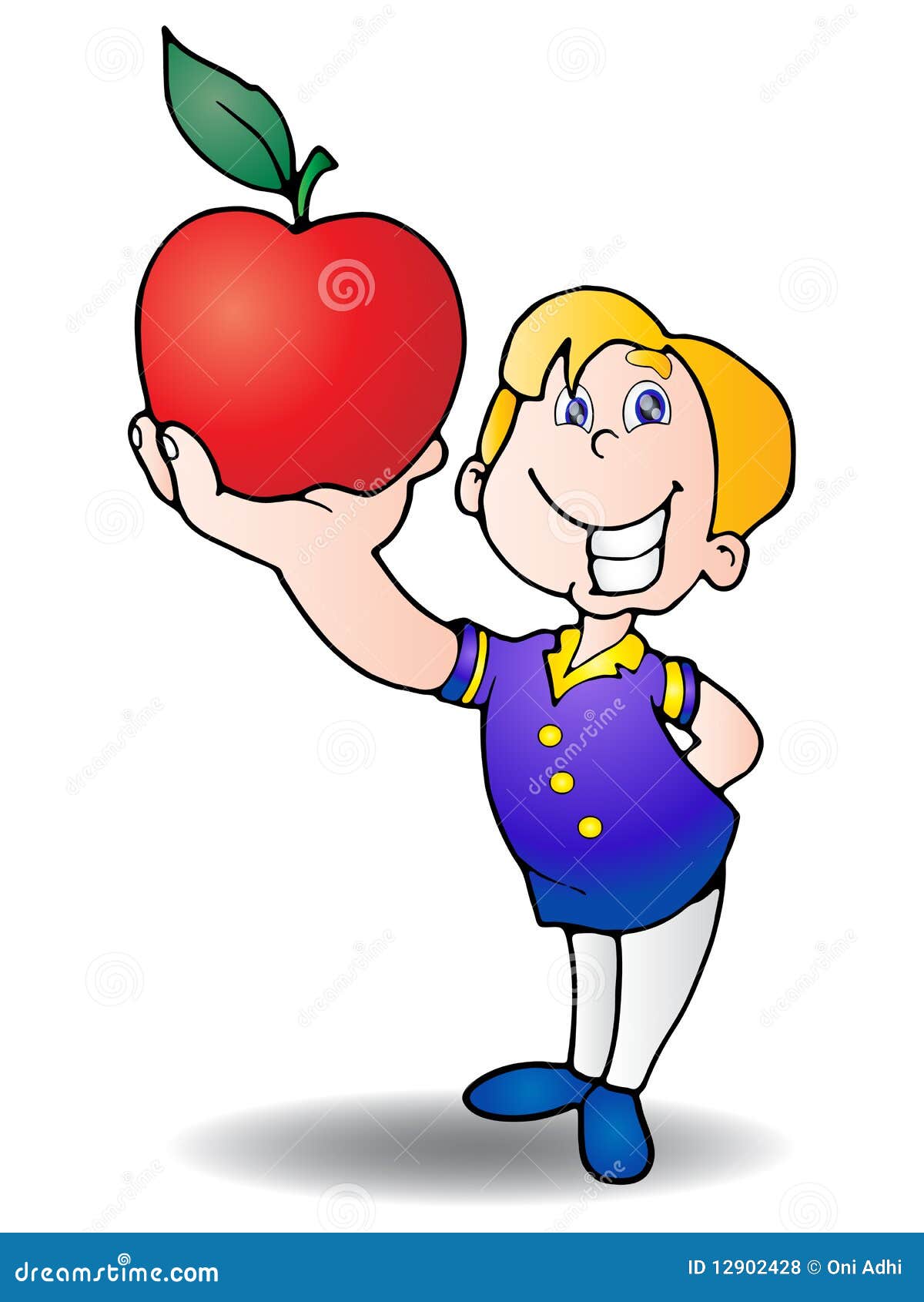 Want apple? stock illustration. Illustration of kids - 12902428