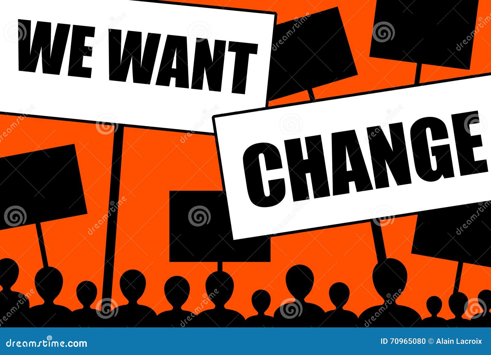 We want change stock illustration. Illustration of democratic - 70965080