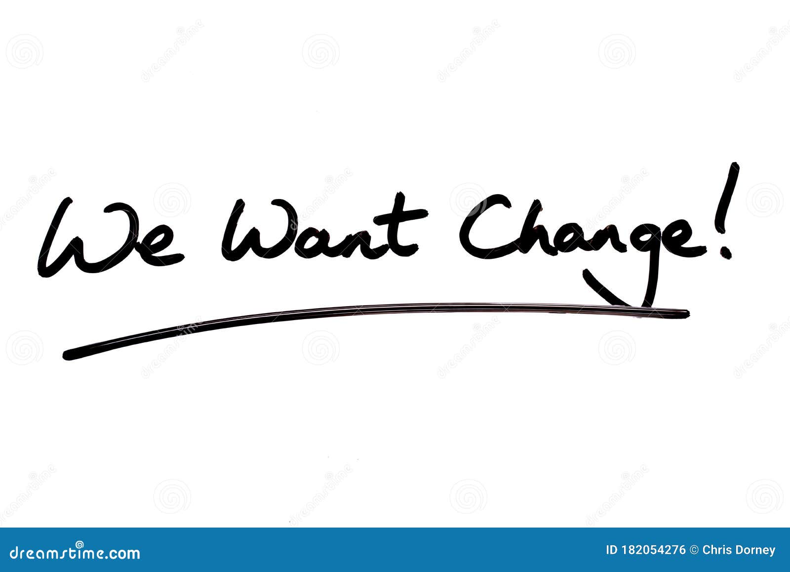 We Want Change stock illustration. Illustration of improve - 182054276