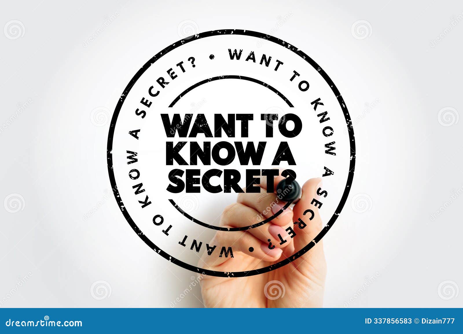 Want To Know a Secret Question Text Stamp, Concept Background Stock ...