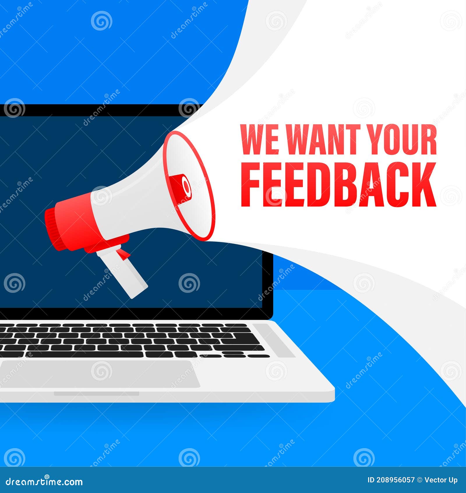 Feedback Megaphone Bullhorn Opinion Sharing Royalty-Free Stock Photo ...