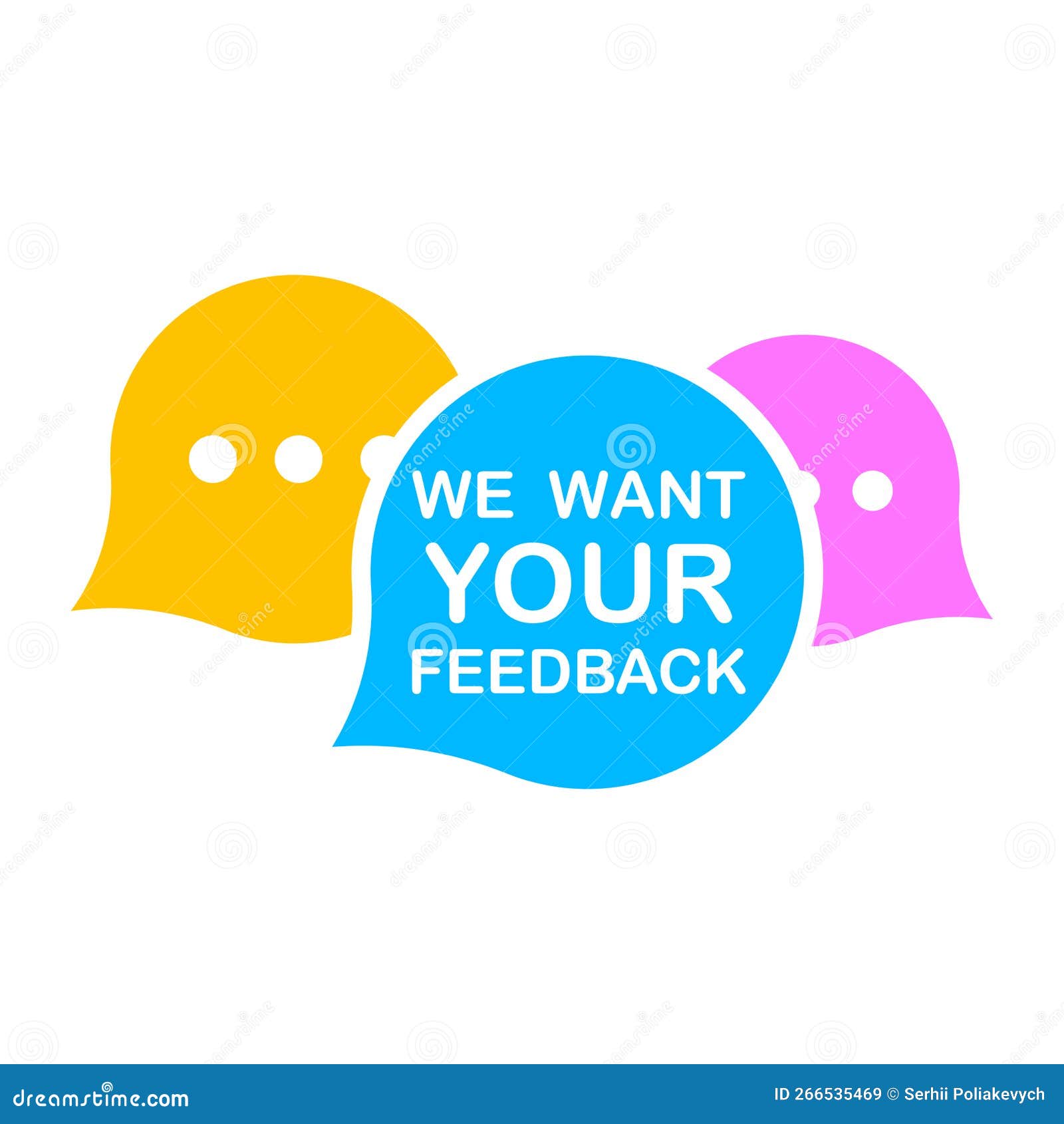 We Want Your Feedback Messages. Client Comment. Customer Support ...