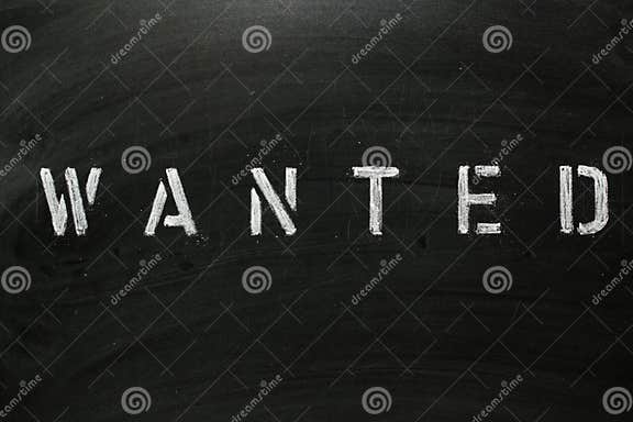 WANTED stock photo. Image of letters, phrase, stencil - 15760212