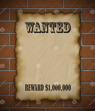 Wanted! stock illustration. Illustration of west, wall - 453903
