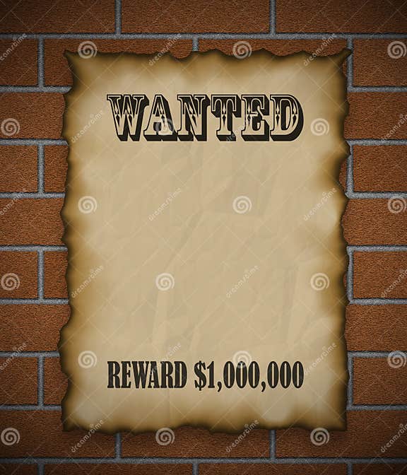 Wanted! stock illustration. Illustration of west, wall - 453903