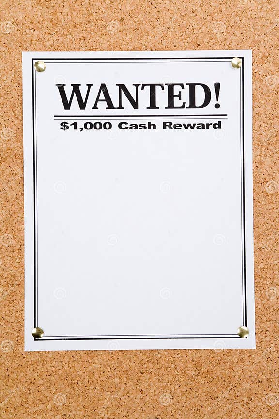 Wanted stock photo. Image of poster, searching, wanted - 7050228