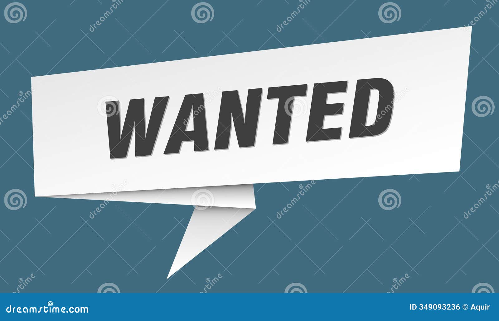 Wanted Banner. Wanted Speech Bubble, Label, Sticker, Sign Template ...