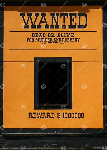 Wanted Dead or Alive Poster Stock Image - Image of dead, poster: 11207285