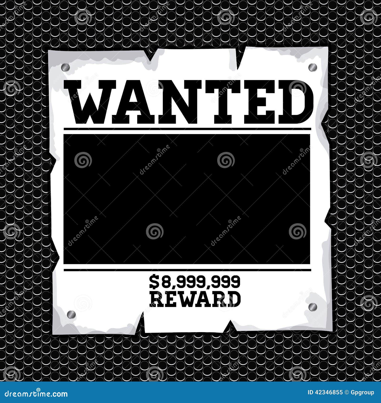 Wanted design stock vector. Illustration of vector, sheriff - 42346855