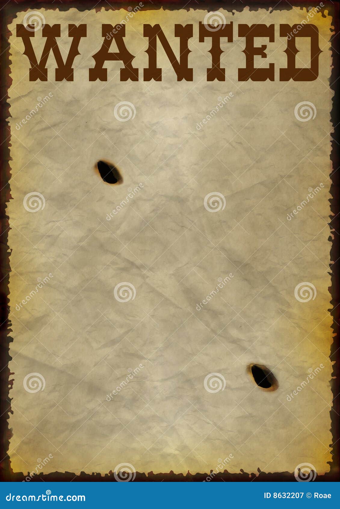 Wanted frame stock image. Image of pattern, blank, west - 8632207