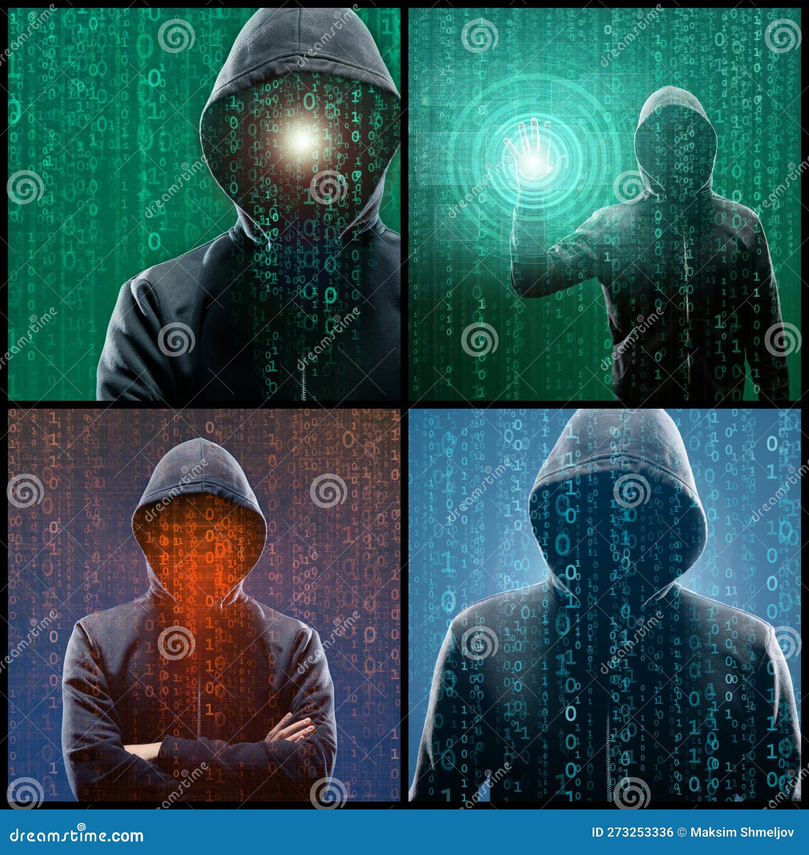 Wanted Hacker Is Coding Virus Ransomware Using Abstract Binary Code Concept Of Cyberattack