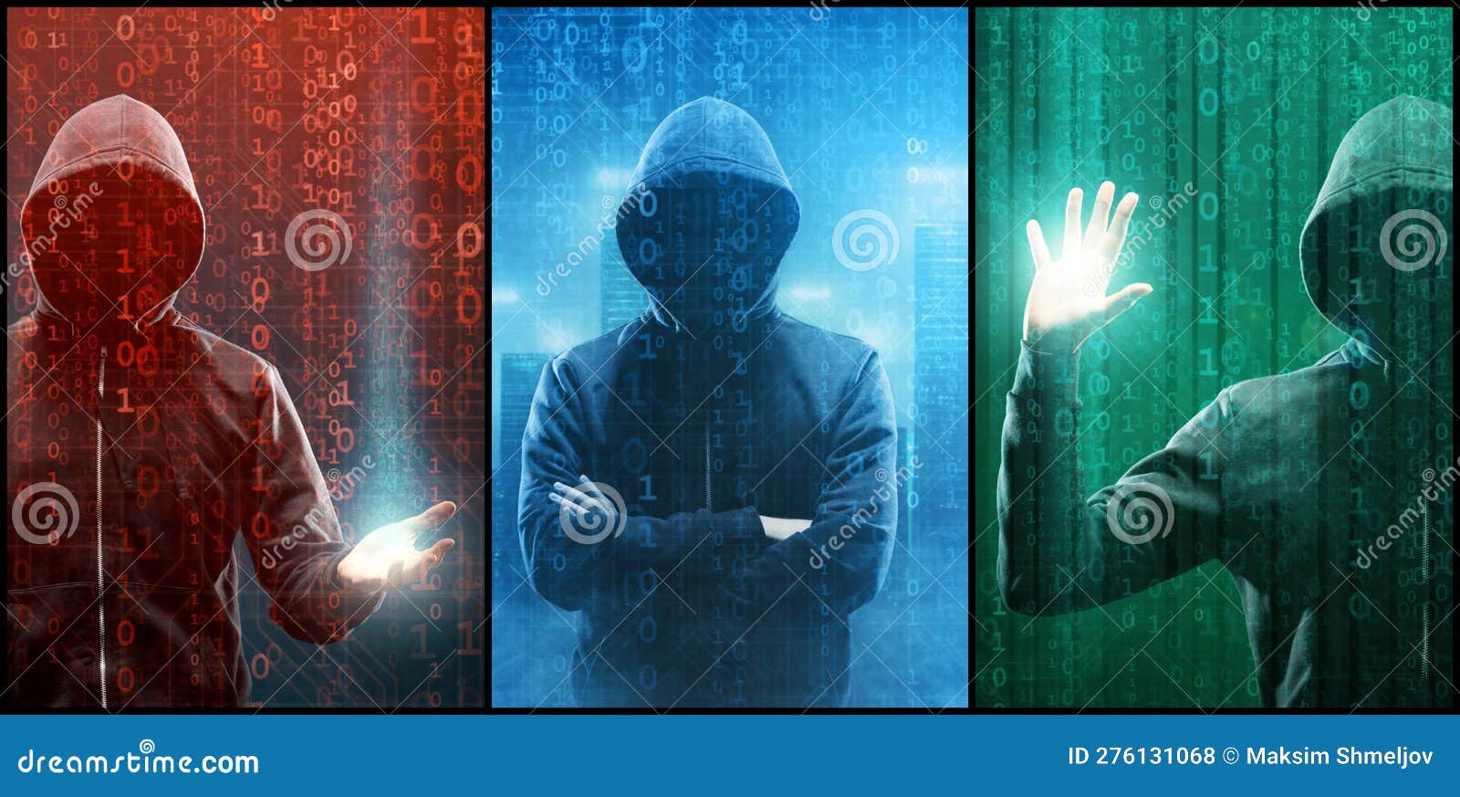 Wanted Hacker Is Coding Virus Ransomware Using Abstract Binary Code Concept Of Cyberattack
