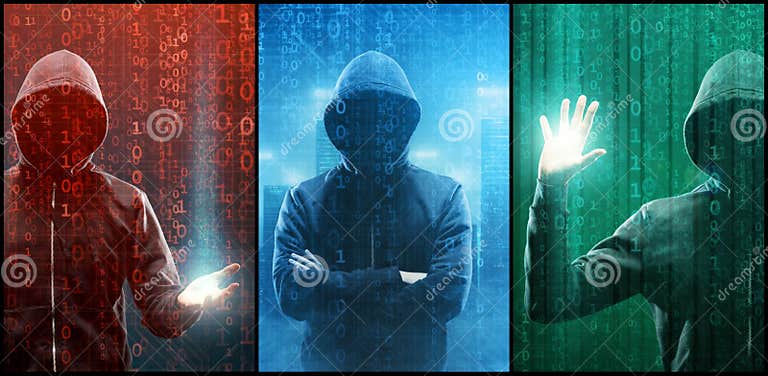 Wanted Hacker Is Coding Virus Ransomware Using Abstract Binary Code