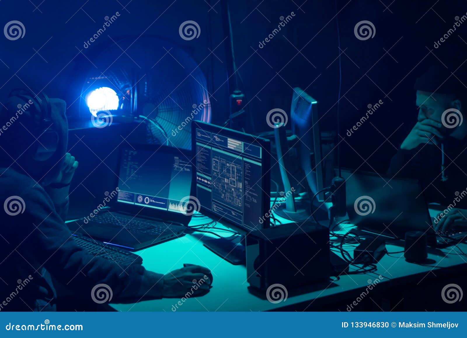Wanted Hackers Coding Virus Ransomware Using Laptops and Computers ...
