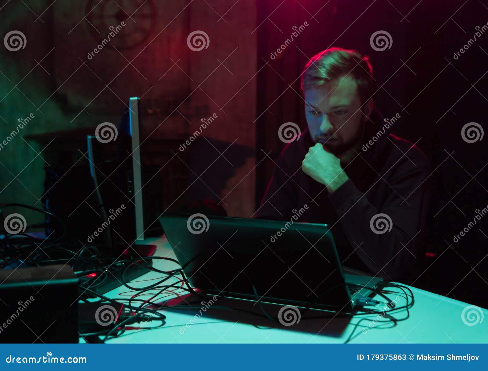 Wanted Hackers Coding Virus Ransomware Using Laptops and Computers in ...