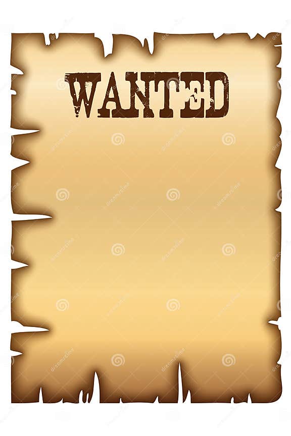 Wanted poster stock vector. Illustration of classified - 13550091