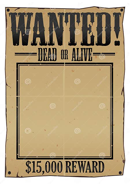 Wanted Poster EPS stock vector. Illustration of 1900 - 13934836